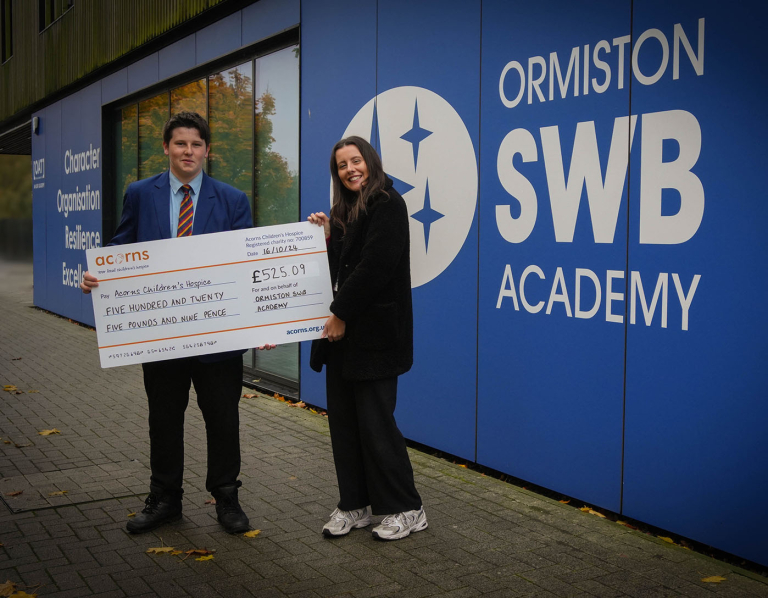 Ormiston SWB Academy - SWB students raise over £500 for Acorns Children ...